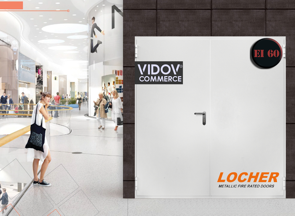 Пожароустойчива врата Locher двукрила EI 60 - Vidov Commerce