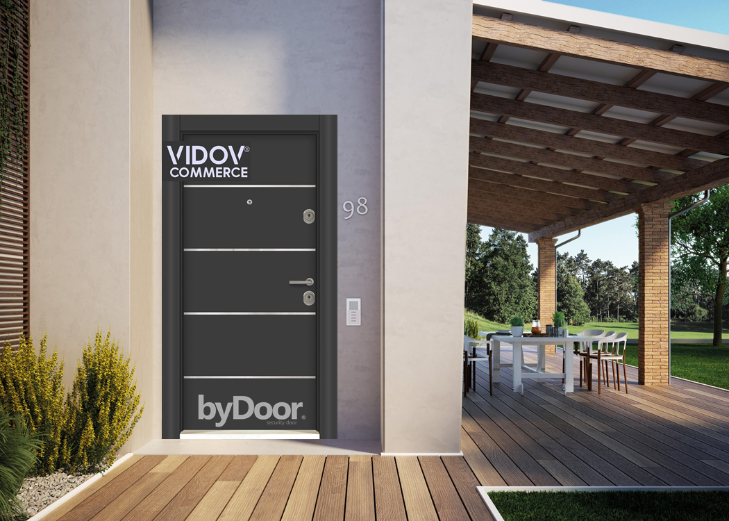 Блиндирана врата Etalbond by 3010 Aнтрацит - Vidov Commerce